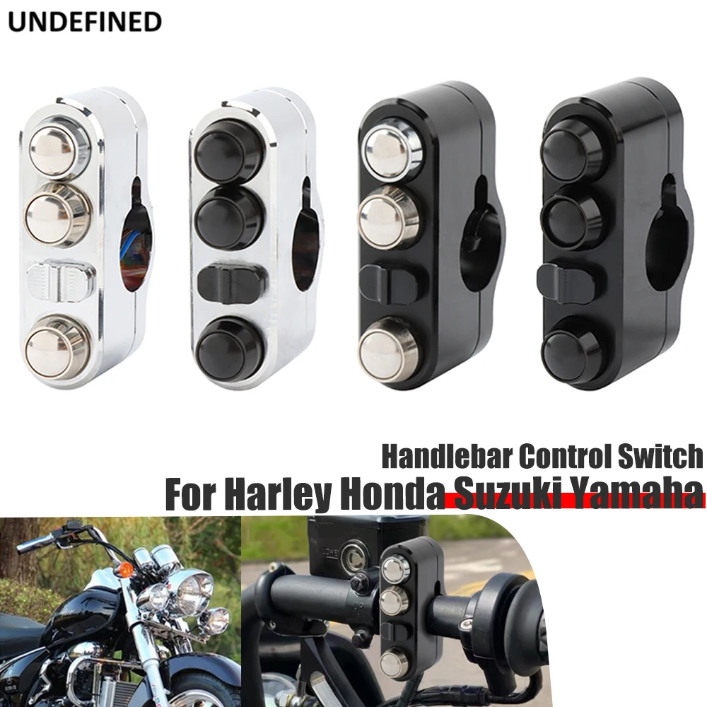 25mm Handlebar Control Switch for Harley Sportster 883 1200 Dyna Fat ...