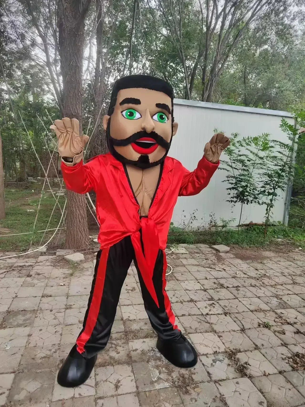 Sexy Muscle Man Mascot Costume Stripper Man Cosplay clothes Halloween ...