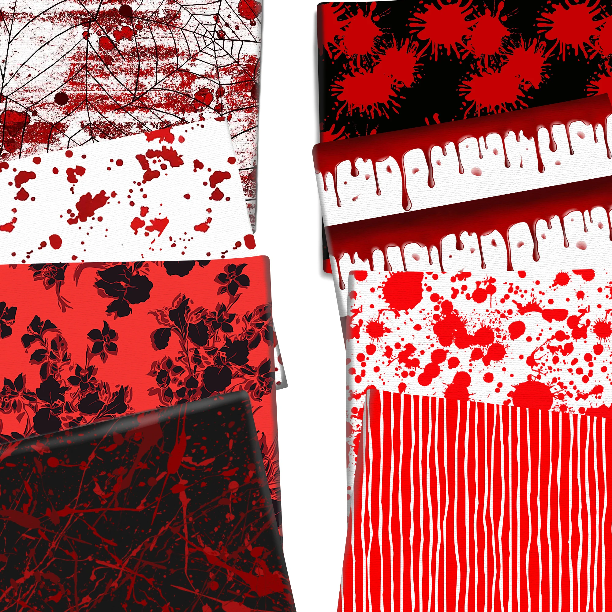 Red Medical Blood 50*145cm Polyester 100% Cotton Fabric Sewing Quilting ...