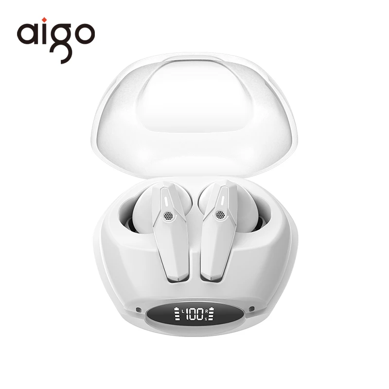 Aigo TJ130 Earphones Bluetooth Wireless Gamer Waterproof Headphones 27H ...