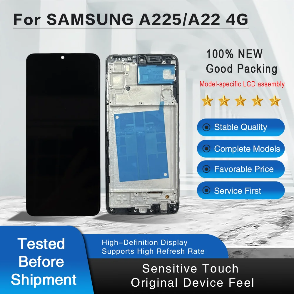For Samsung Galaxy A22 4G A225 LCD Display Touch Screen Digitizer ...