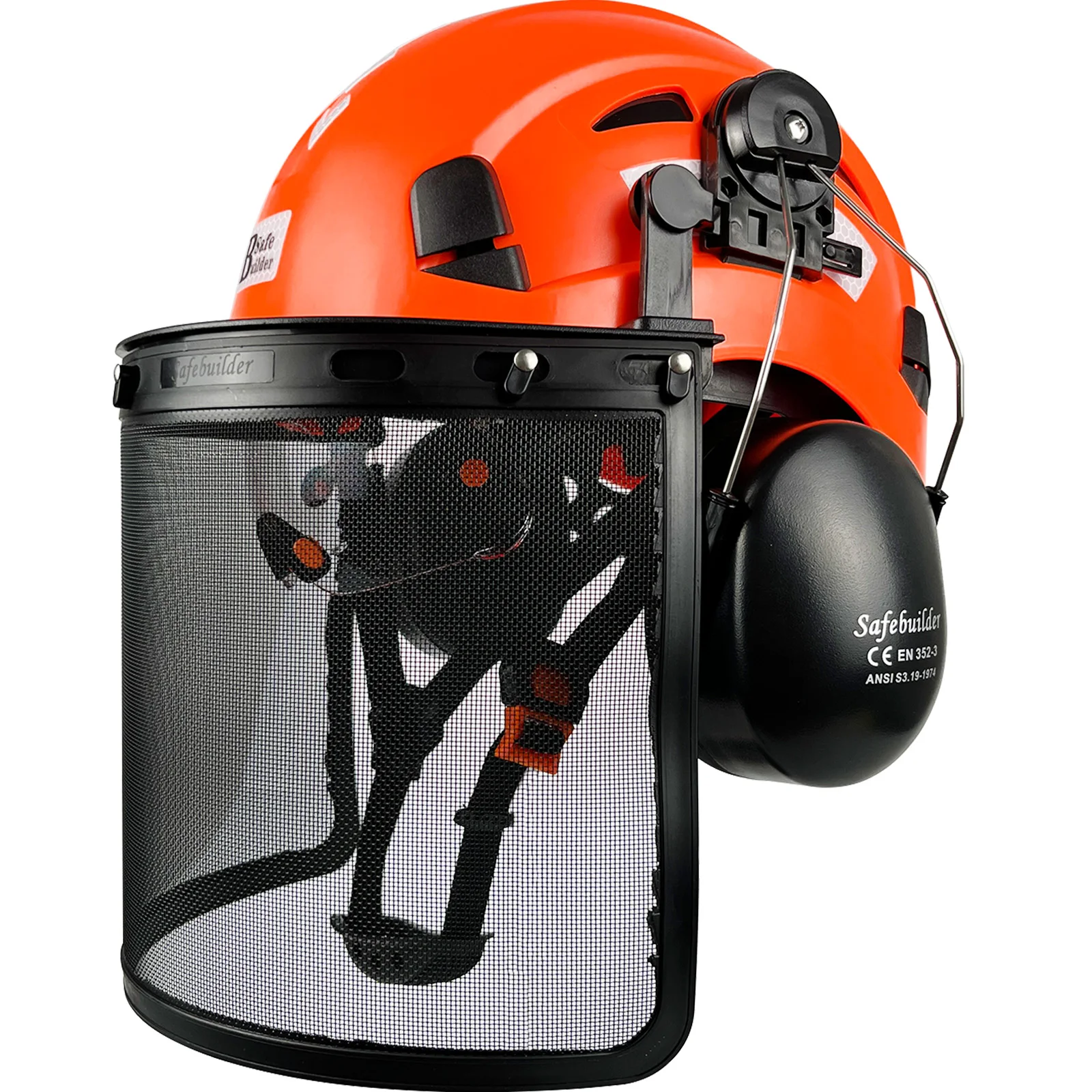 New-Forestry-Industrial-Safety-Helmet-With-Visor-Mesh-Face-Shield ...