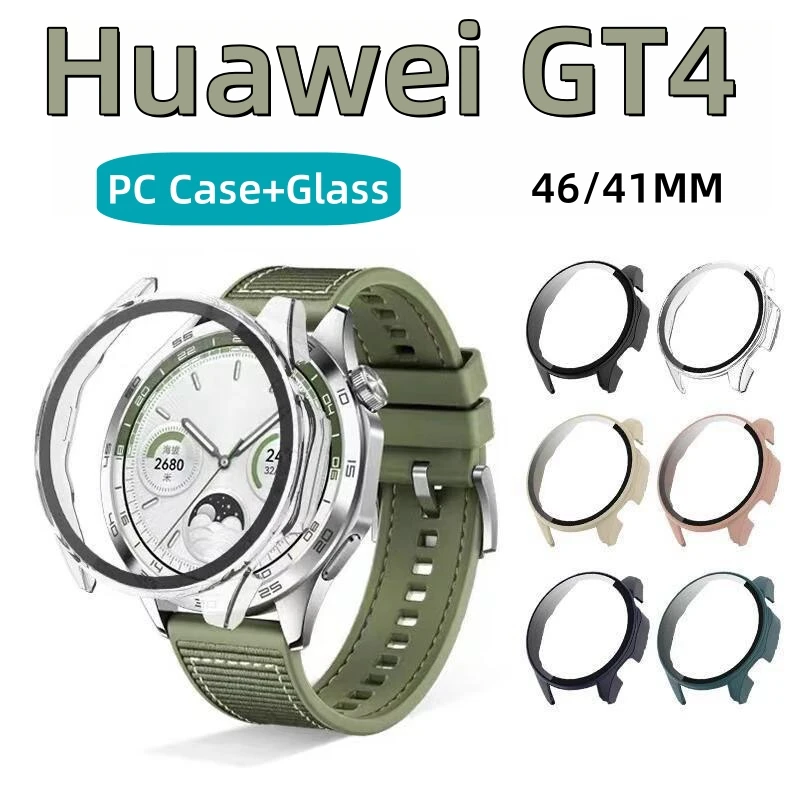 For-Huawei-Watch-GT-4-41mm-46mm-Accessoroy-Glass-Case-PC-All-around ...