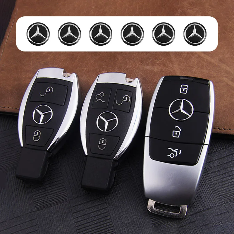5Pcs-Car-Remote-Key-Sticker-Aluminum-Emblem-Decoration-Decal-For ...