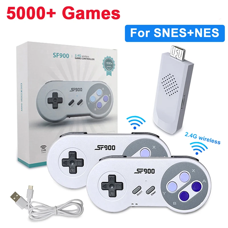 Consola-de-videojuegos-Retro-SF900-HD-5000-juegos-integrados-para-SNES ...