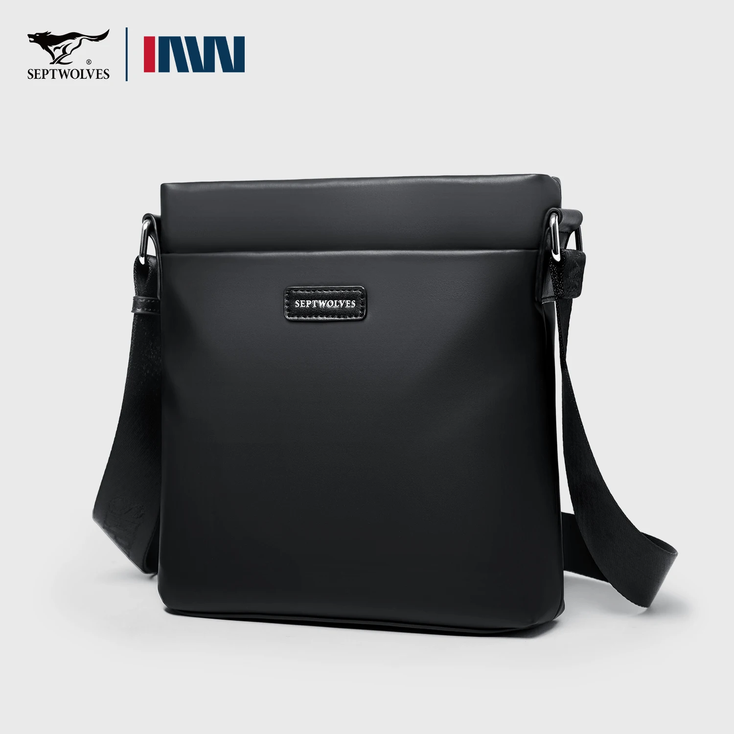 Septwolves Lightweight Men Crossbody Bag Leather Travel Shoulder Bag ...