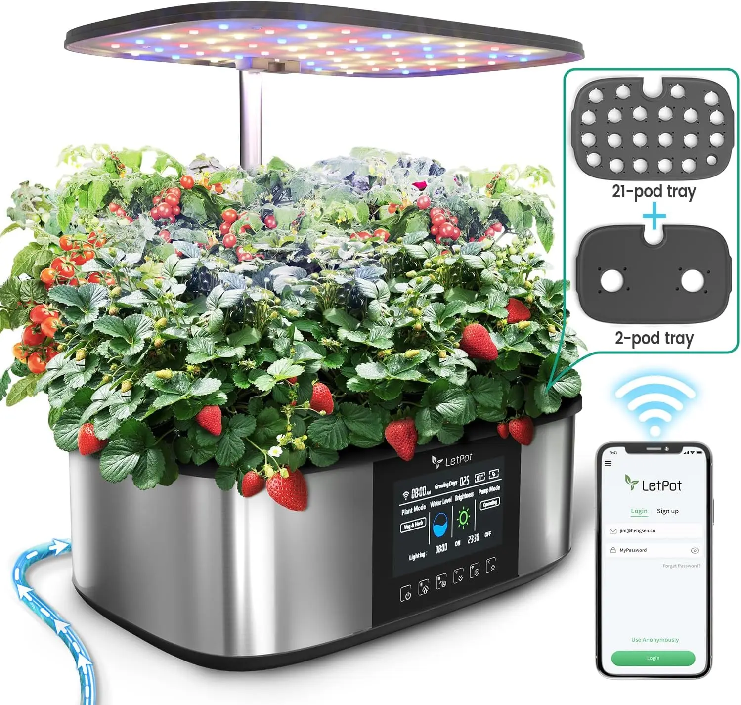 Indoor Gardening & Hydroponics: 15 Pod LED Kit