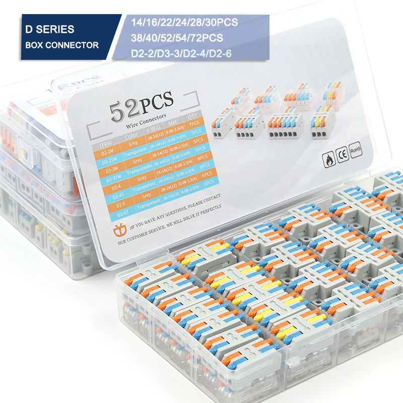 Mixed-Boxed-Mini-Fast-Wire-Connector-Reusable-High-Quality-Terminal ...