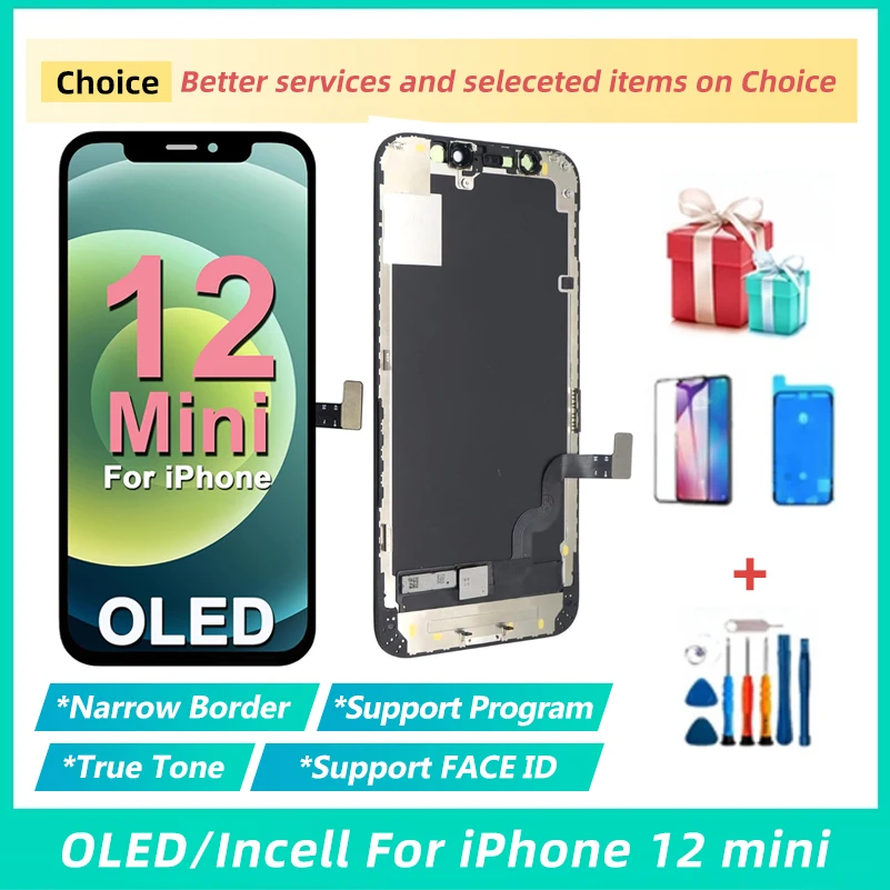 Oled-for-iPhone-12-Mini-OLED-Screen-Replacement-Kit-Full-LCD-Display-3D ...