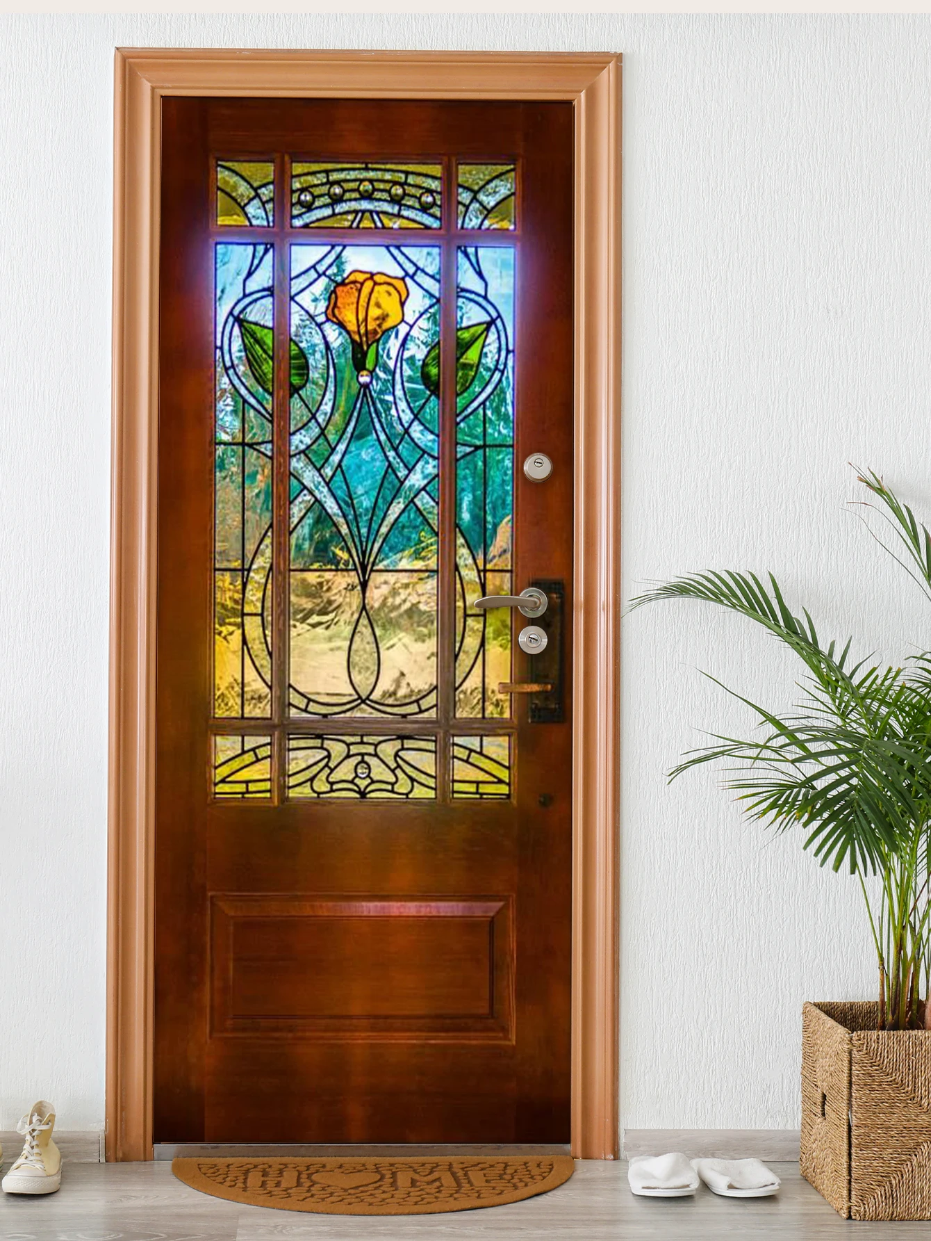 Door-sticker-door-art-sticker-door-decorative-wallpaper-peelable-self ...