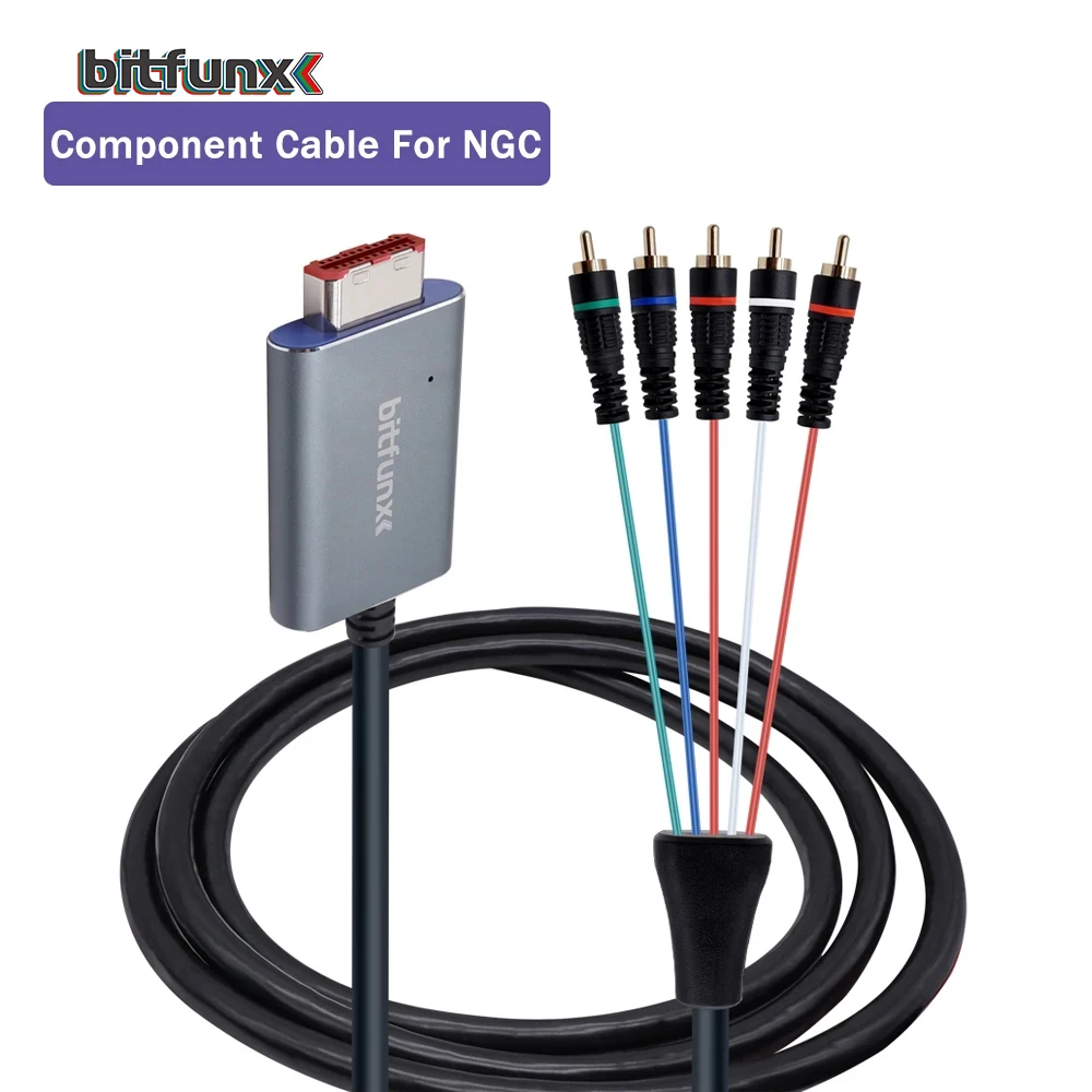 BitFunx-5RCA-Audio-Video-YPbPr-Component-Adapter-For-Nintendo-GameCube ...