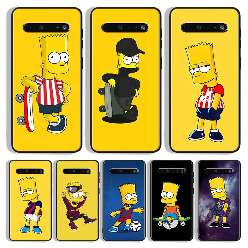 Funda de teléfono con dibujos divertidos de Los simpsons para LG K 92 71 51S 42 30 22 20 50S 40S ...