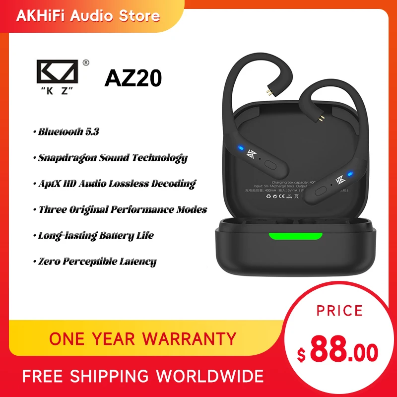 KZ-AZ20-Wireless-Upgrade-Ear-Hook-Cable-C-PIN-Bluetooth-compatible-5-3 ...