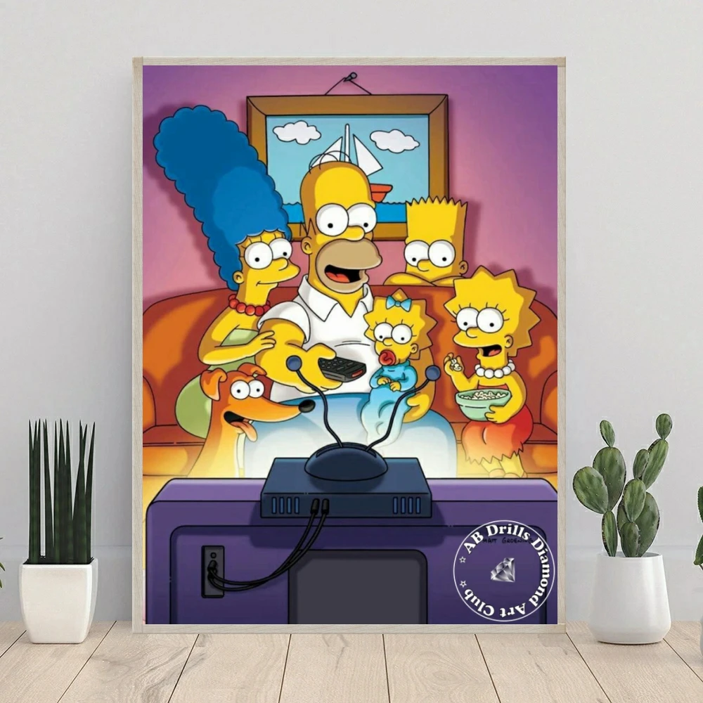 Simpsons Home Sweet Home Cross Stitch
