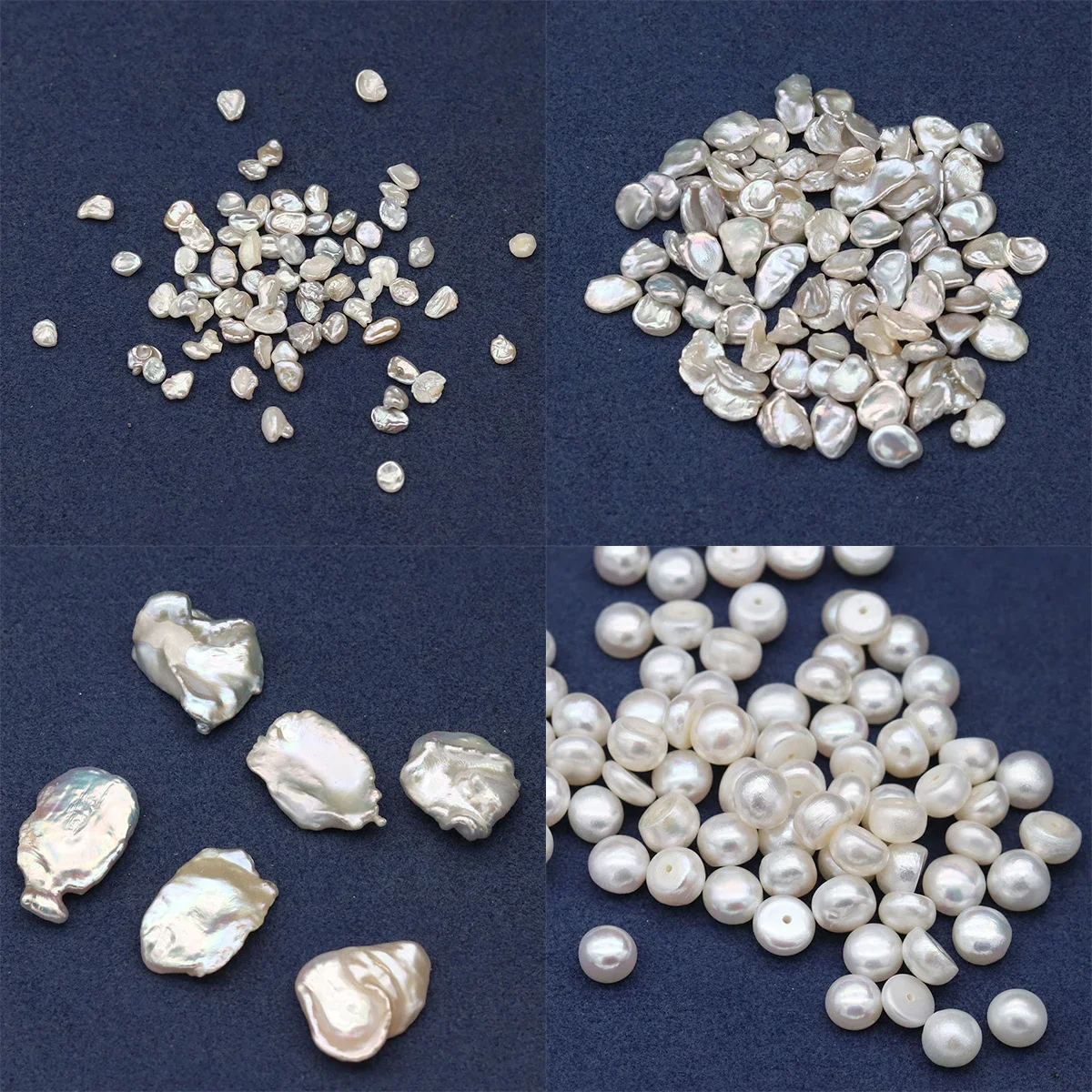 Natural-Freshwater-Pearl-Non-porous-Beads-Irregular-Isolation-Loose ...