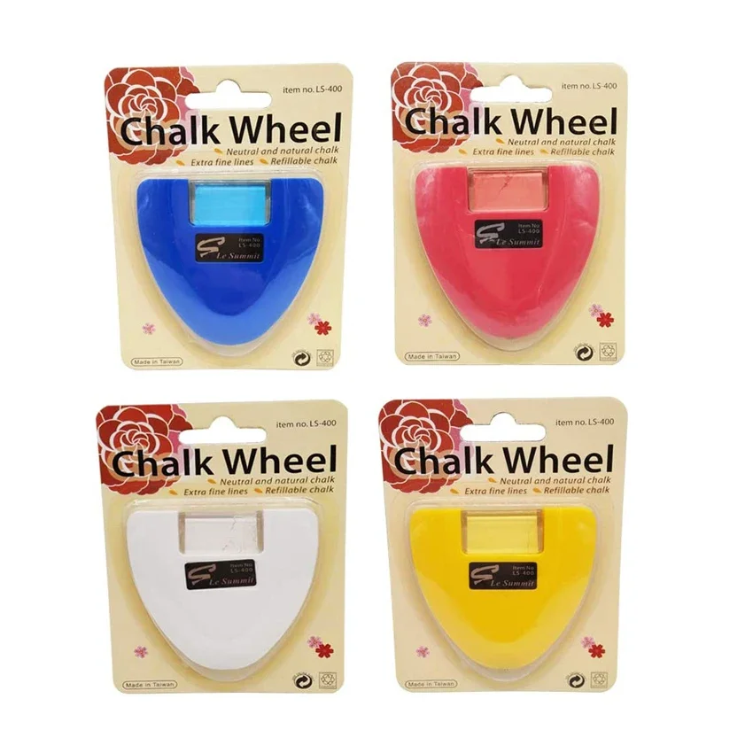 DIY-Sewing-Parts-Chalk-Wheel-Three-Colours-Rosy-red-Yellow-Blue-White ...