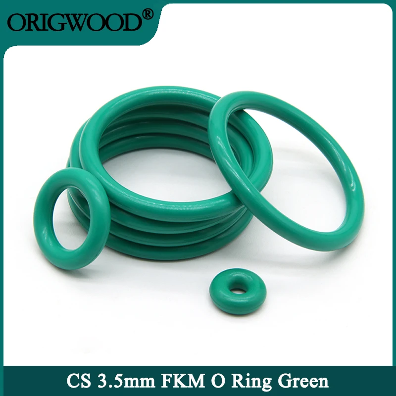 10pcsFKM-O-Ring-Sealing-Gasket-CS-3-5mm-OD-10-100mm-Insulation-Oil ...