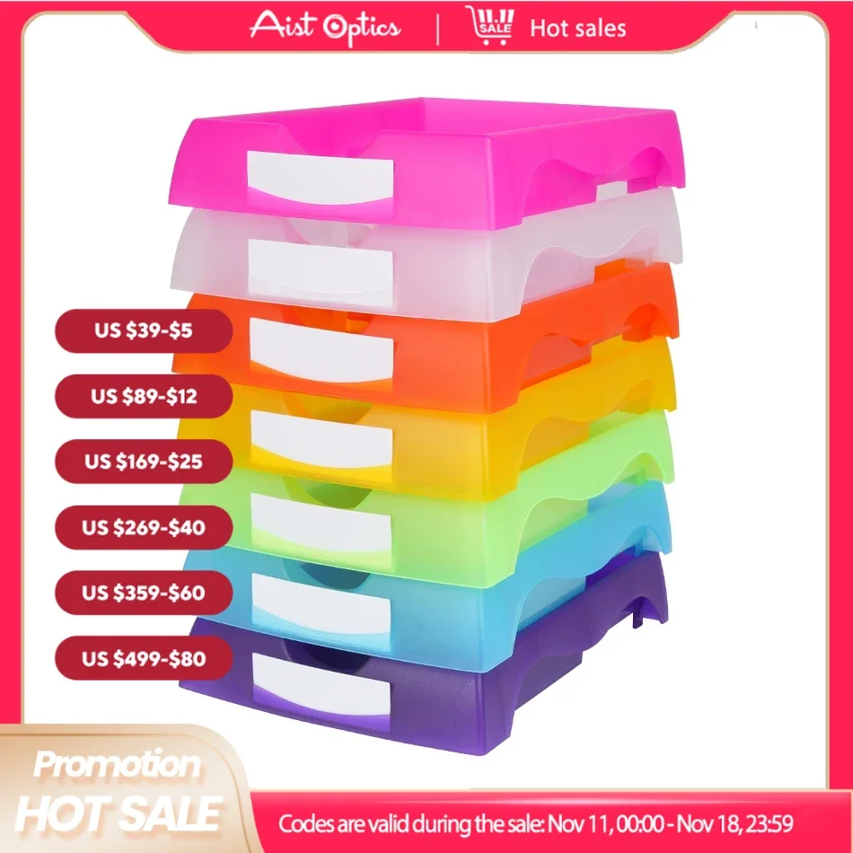 Optical-Colorful-Plastic-Flat-Eye-Shop-Working-Job-Tray-Turnover-Case ...