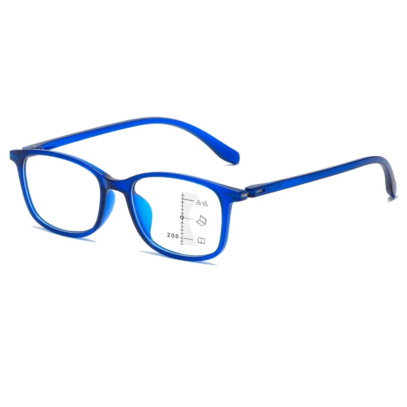 Progressive Multi-focus Anti-blue Light Reading Glasses Ultra-light Far ...