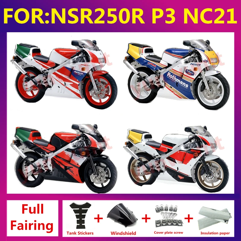 Motorcycle-Fairings-Kit-Fit-For-NSR250-PGM3-P3-MC21-NSR-250-nc21 ...