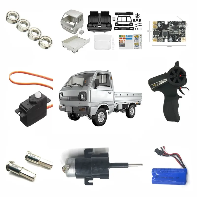 WPL-D12-RC-Original-Parts-Housing-Remote-Control-Steering-Gear-Tire-Chassis-D42-Circuit-Board ...