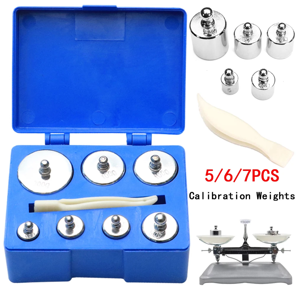 5-200g M2 Chrome Plating Calibration Weights Set Precision Gram Scales ...