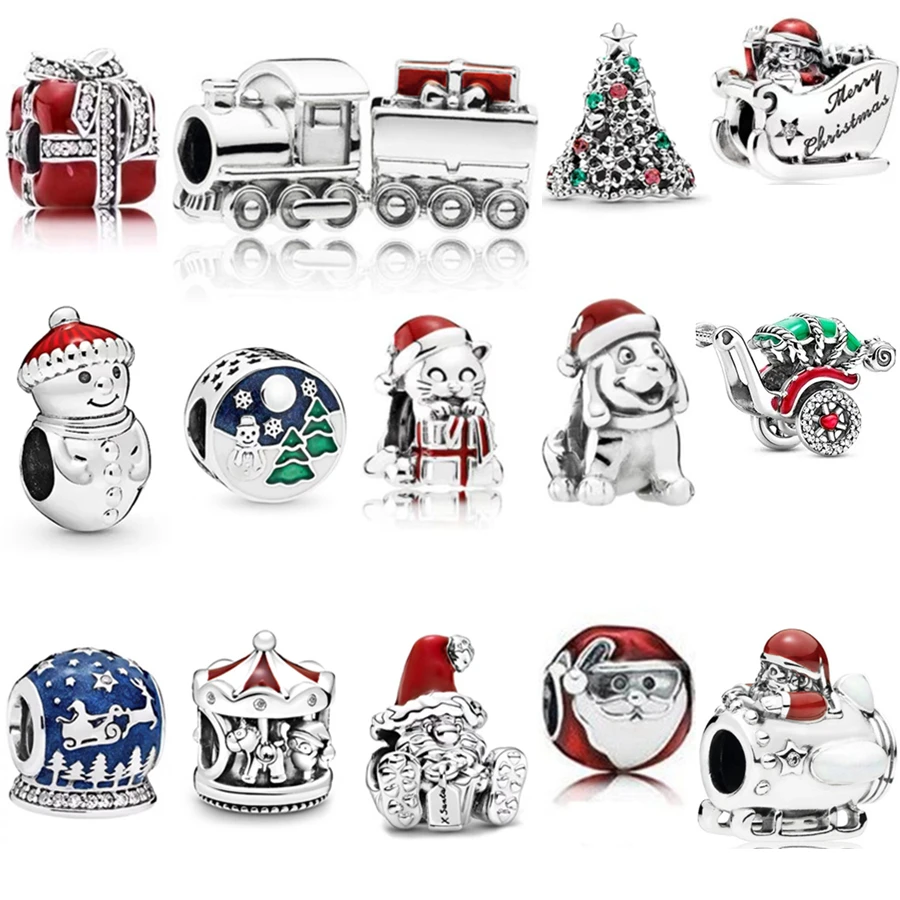 925-Sterling-Silver-Bead-Fit-para-Pulseira-Pandora-Original-Colar-J-ias ...