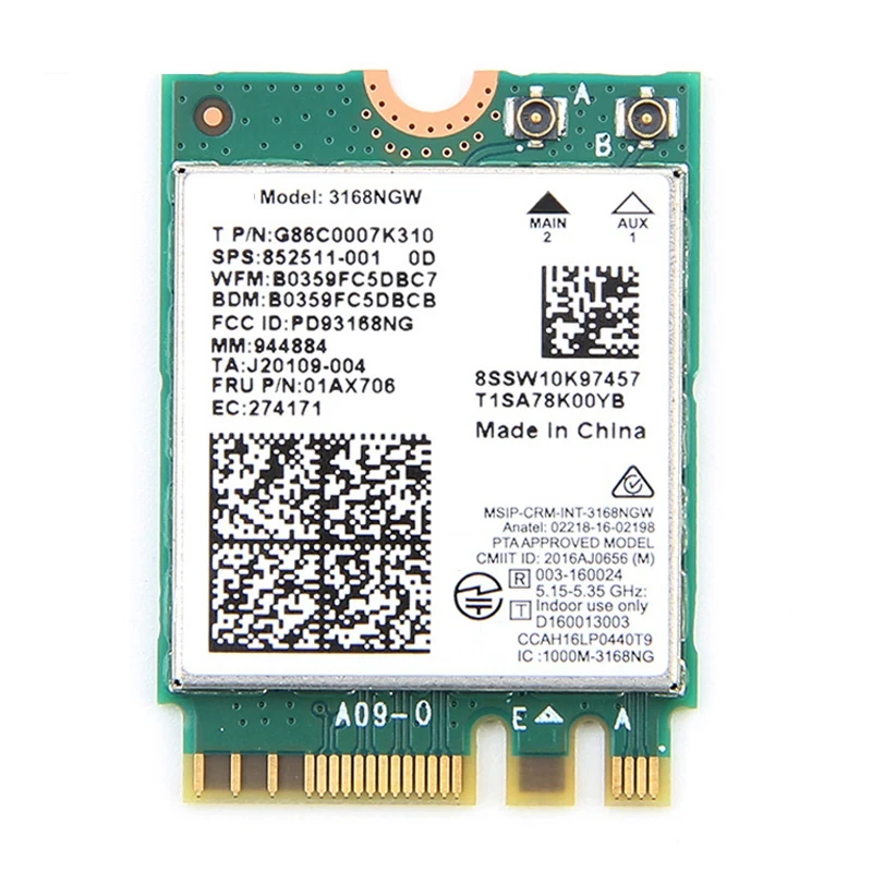 Intel-3168-3168wireless-433Mbps-Bluetooth-4-2-i-in-Dual-Band-kablosuz ...