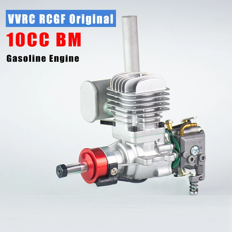 NEW-V2-VVRC-RCGF-10cc-Petrol-Gasoline-Engine-w-Rear-Side-Exhaust-Pipe ...