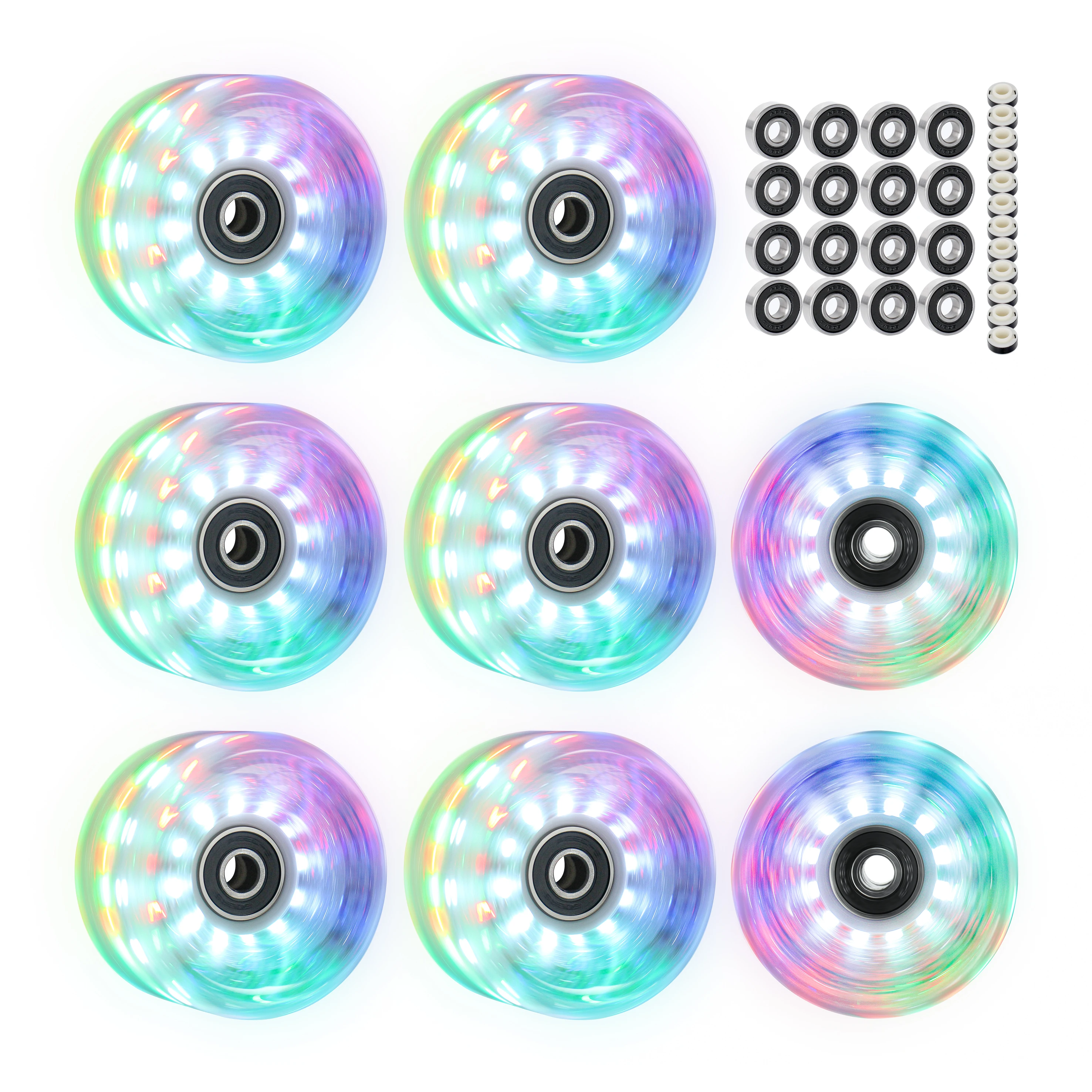 8-pieces-Free-shipping-light-up-skate-wheels-65x35mm-freestyle-skate ...
