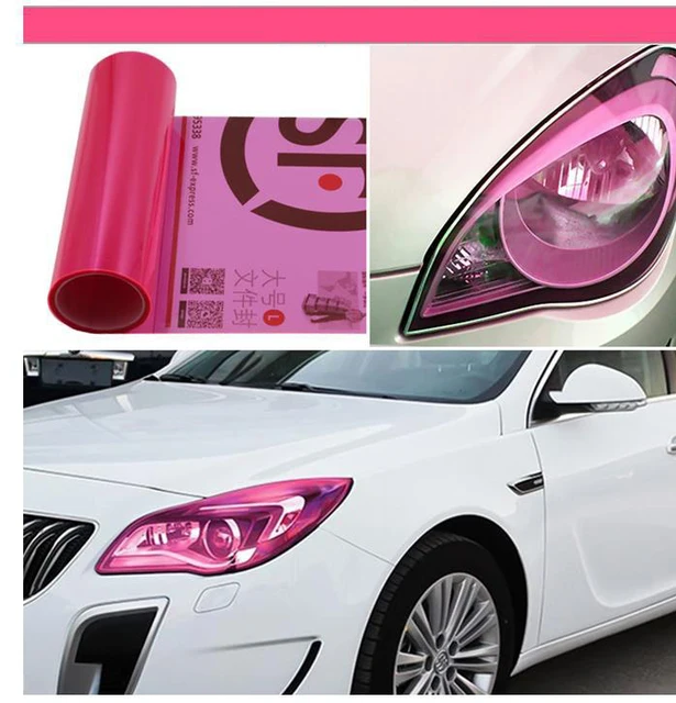 PVC Car Headlight Lamp Film Fog Lamp Sticker Car Headlight Tailing ...