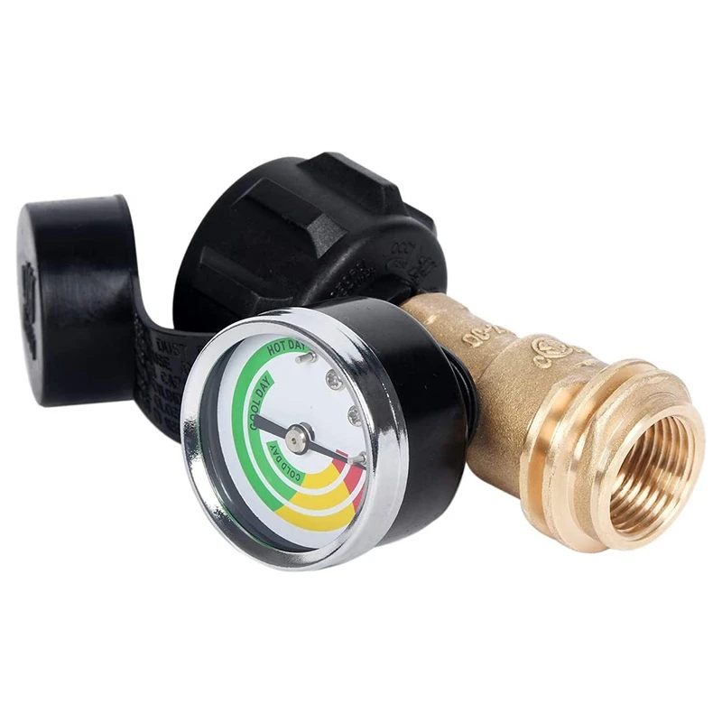 Propane Tank Gauge With POL Connection 5-100 LB Pressure Valve Propane ...