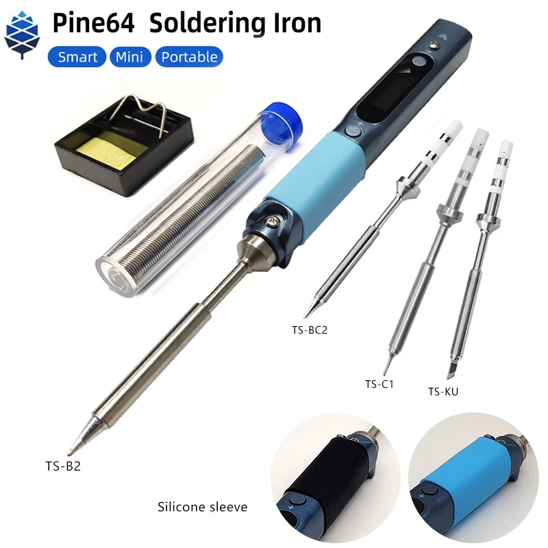 Pine64 Smart Mini Portable Soldering Iron Dual Power USB-C DC5525 DC ...