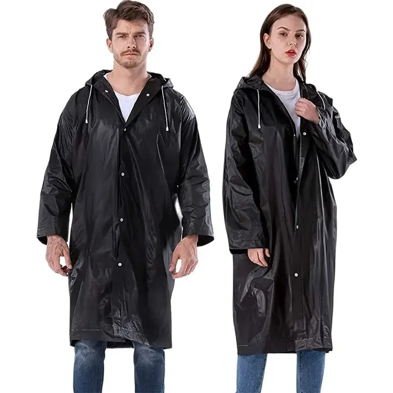Waterproof-Rainwear-Suit-Essential-for-Outdoor-Women-Men-Black-Unisex ...