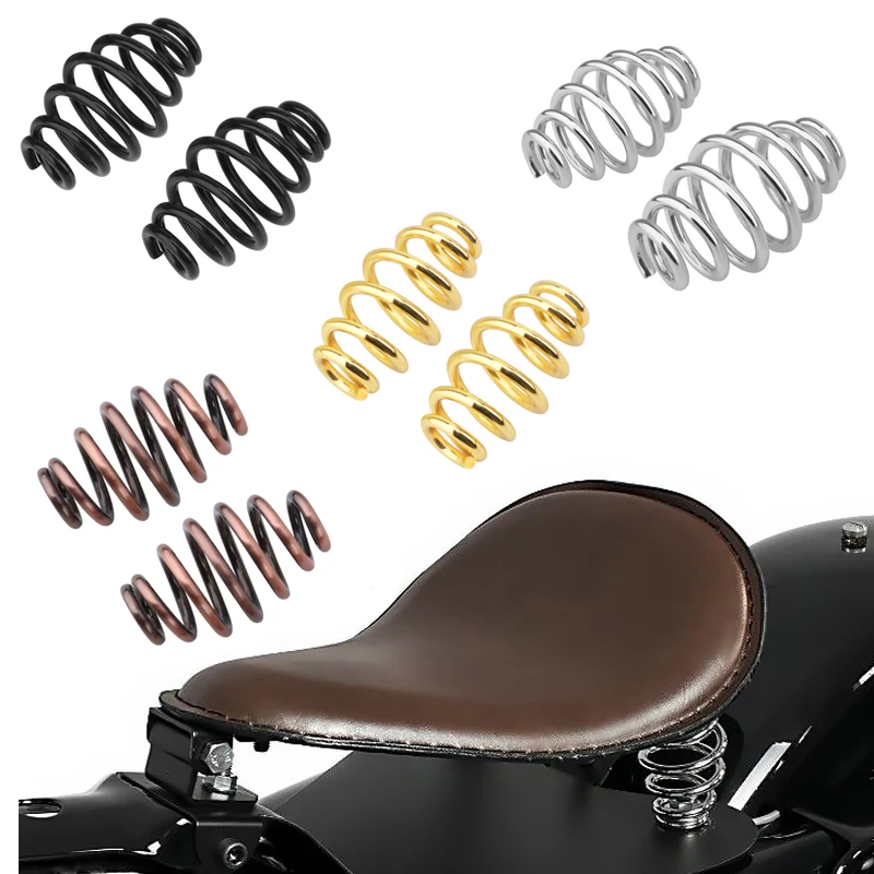 Motorcycle-Parts-Barrel-Coiled-Solo-Seat-Springs-Suspension-For-Harley ...