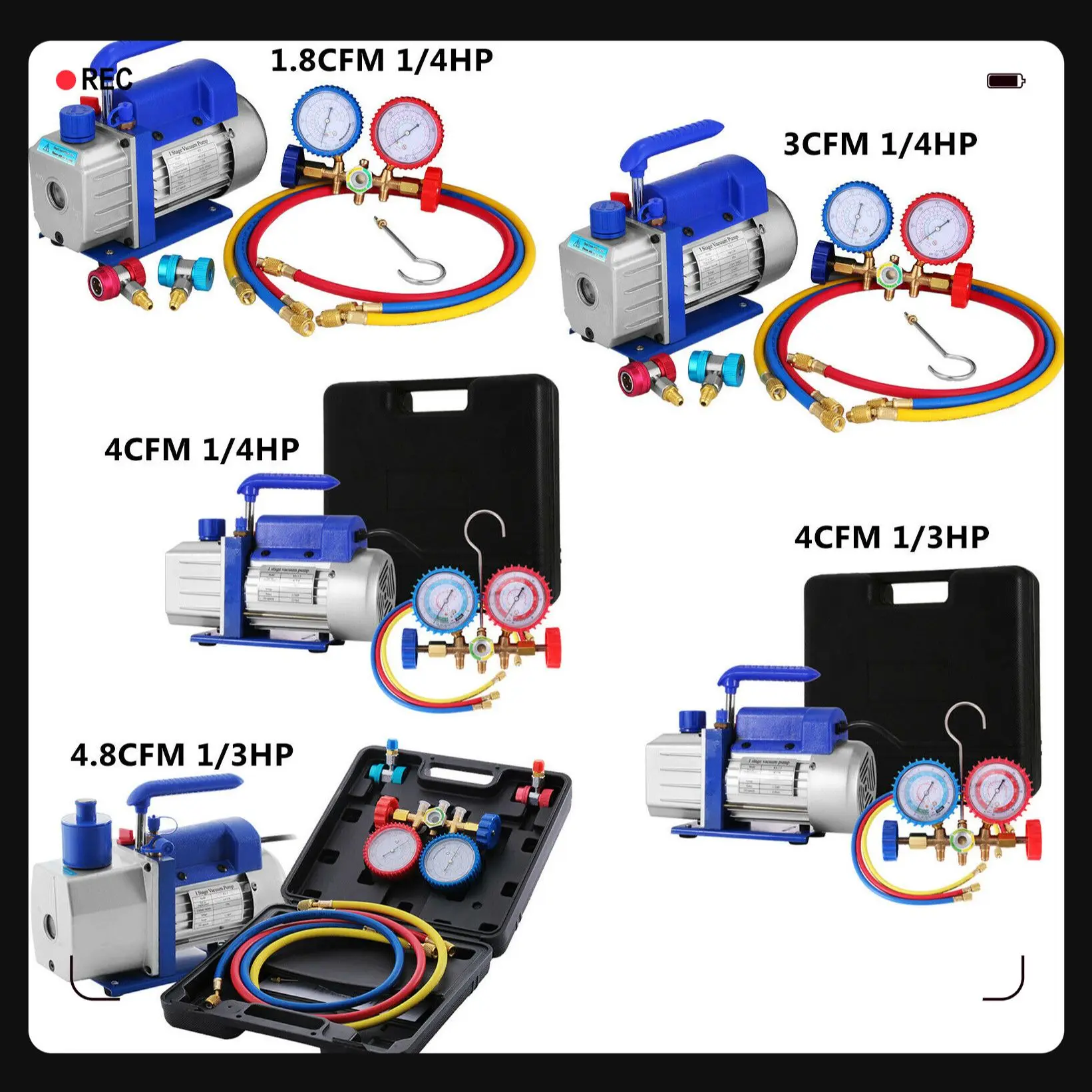 AC-Refrigerant-Vacuum-Pump-with-Gauges-HVAC-Refrigeration-Home-Vacuum ...
