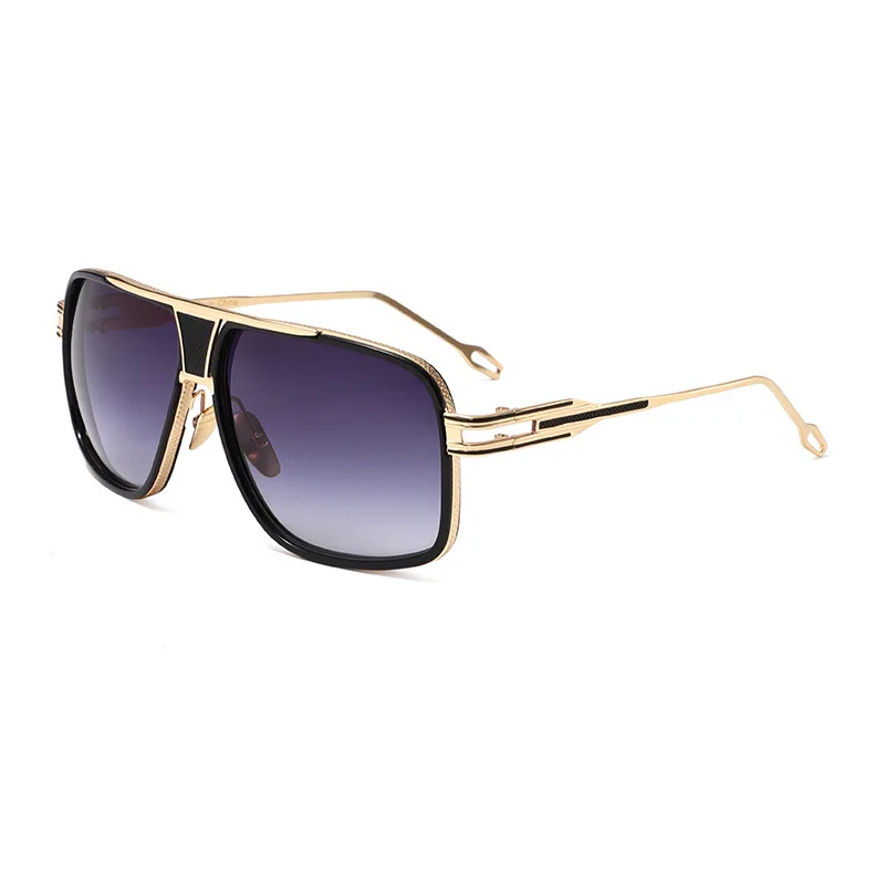 3366 Open-End Square Metal Sunglasses - UV400 Retro Chic Sun Glasses ...