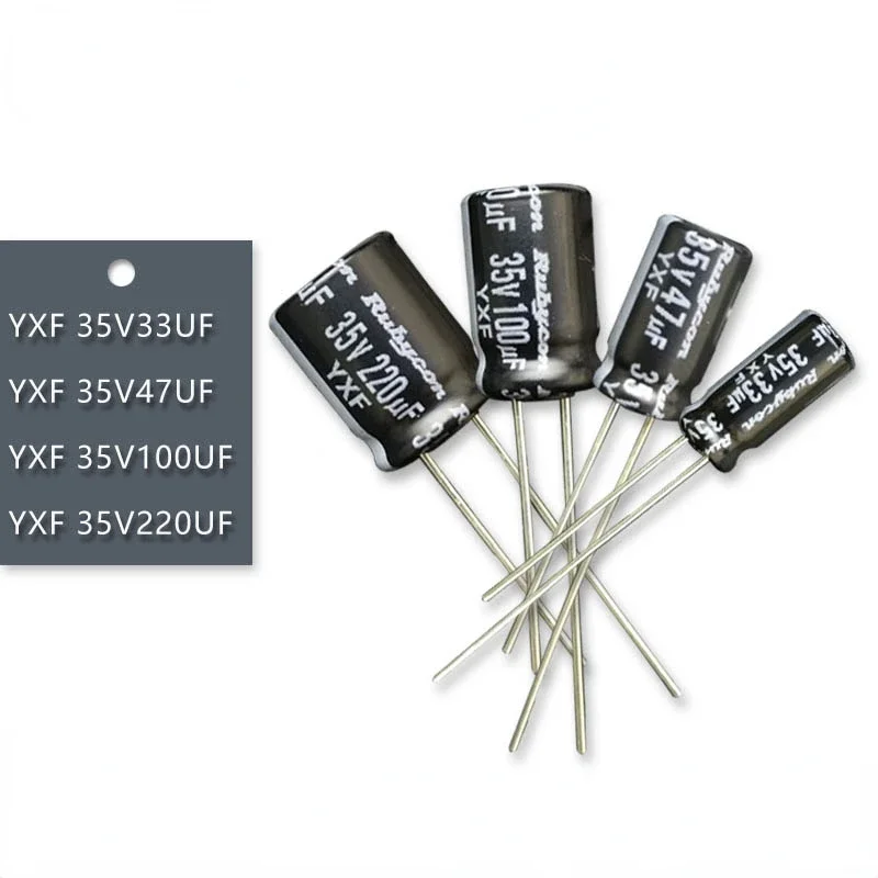 10pcs Rubycon YXF 35V 33uF 47uF 100uF 220uF 330uF 470uF 2200uF High ...