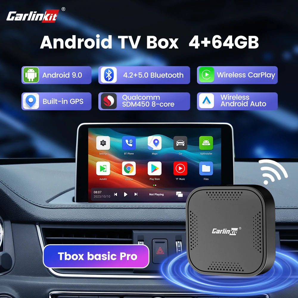Carlinkit-Pro-Android-Auto-Wireless-Adapter-Carplay-Ai-Box-For-Car-Radio-Spotify-Iptv-Netflix ...