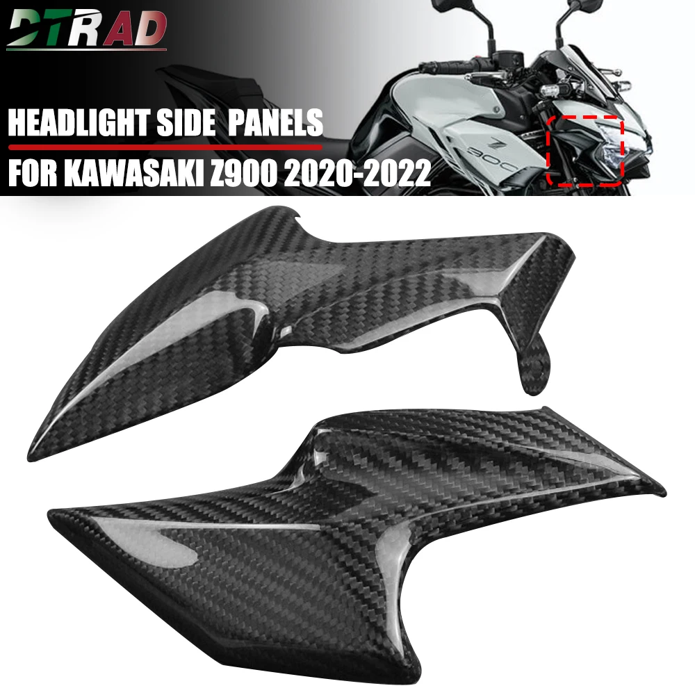 Z 900 For KAWASAKI Z900 2020-2022 Carbon Fiber Front Headlight Side ...