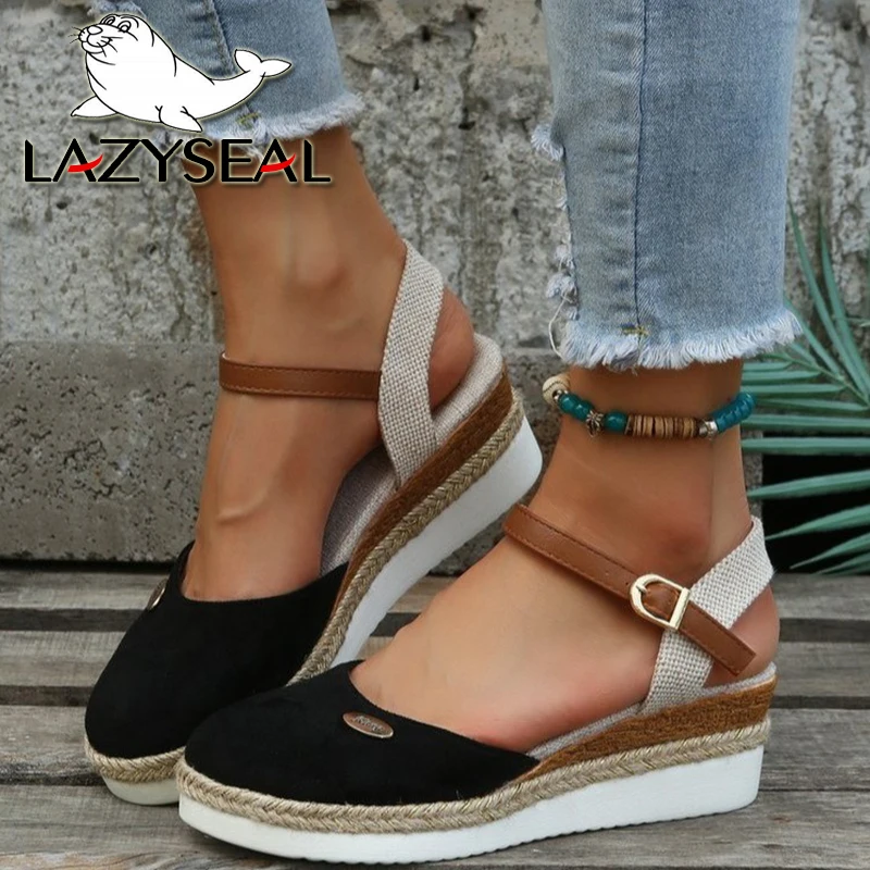 LazySeal-Wedge-Heel-Women-Sandal-New-Summer-Gladiator-Designer-Shoes ...