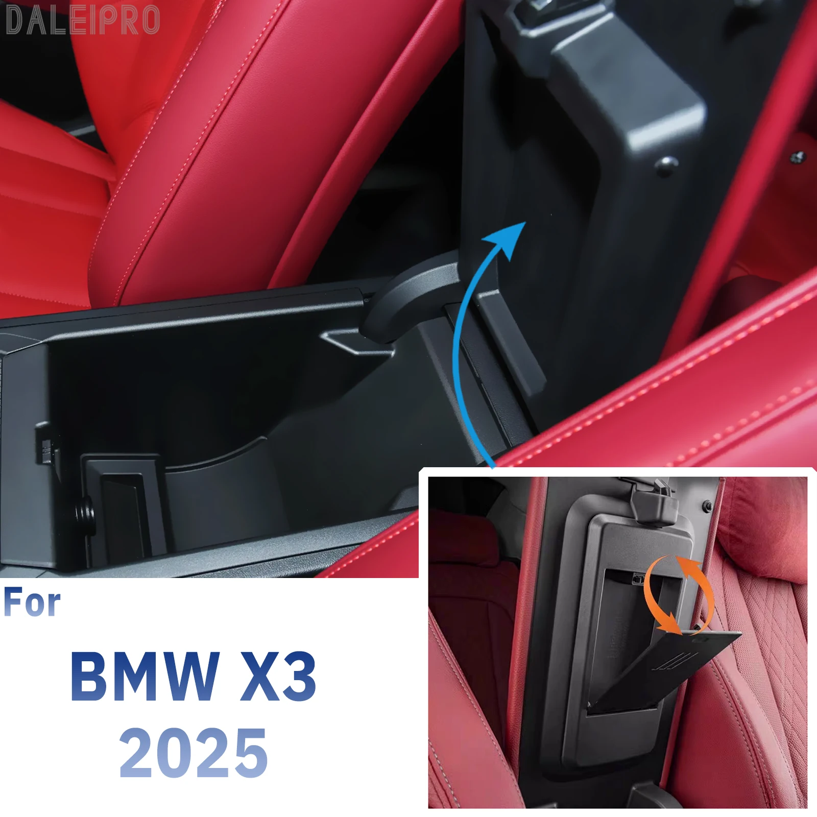 For BMW X3 G01 2025 Hidden Storage Box Armrest Storage Box Privacy Item ...