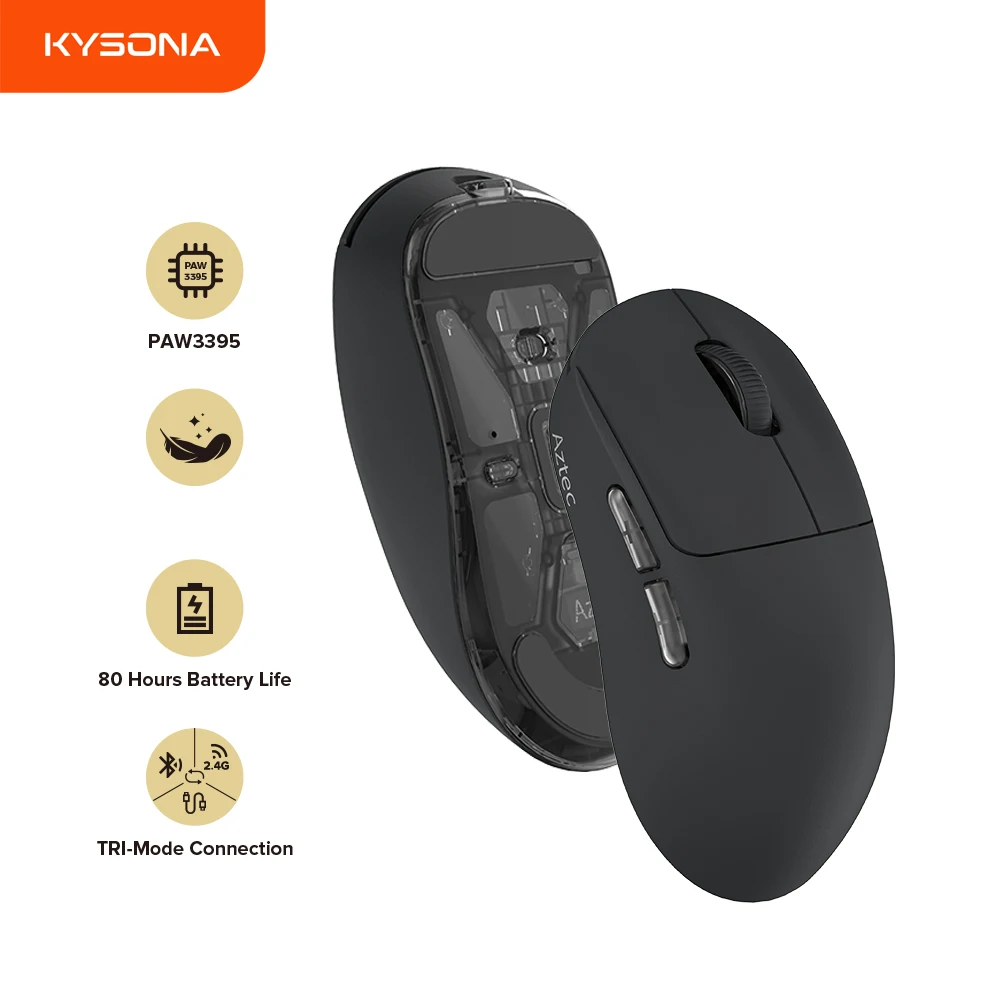 Kysona-Aztec-PAW3395-Wireless-Gaming-Mouse-55g-Ultra-Light-26000DPI-6 ...