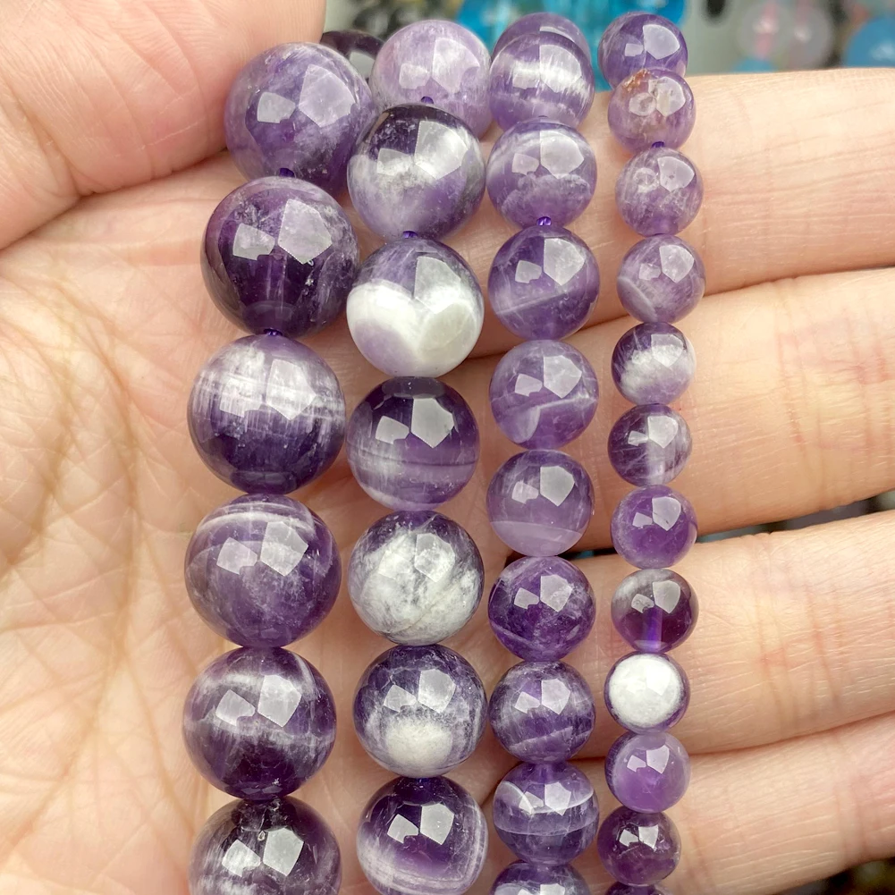 Natural-Dream-Purple-Amethysts-Crystal-Stone-Beads-For-Jewelry-Making ...