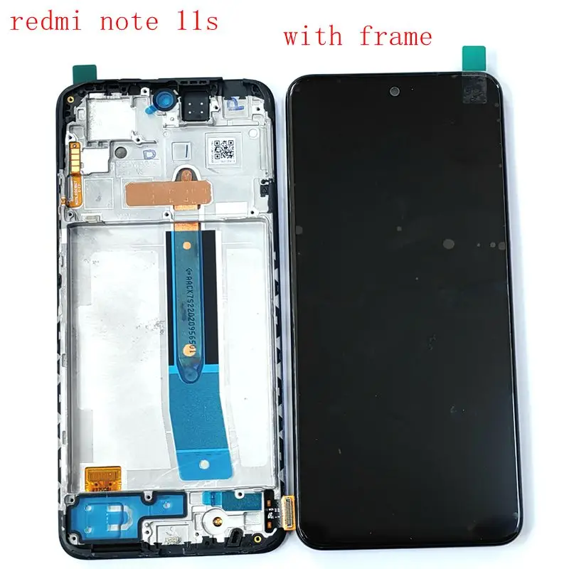 For Redmi note 11s Lcd Screen Display Touch Glass DIgitizer frame full ...