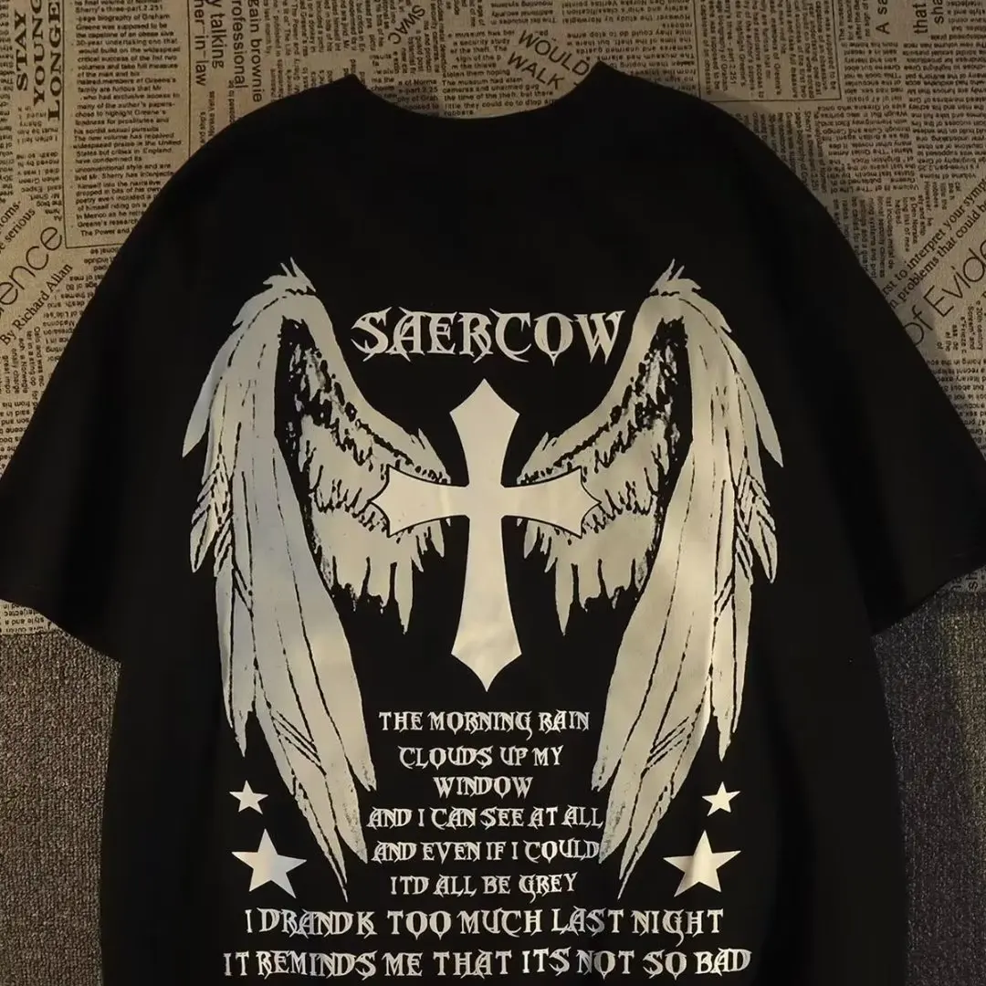 Men-s-T-shirts-Oversized-Loose-Breathable-Y2k-Clothes-Tops-Cotton ...