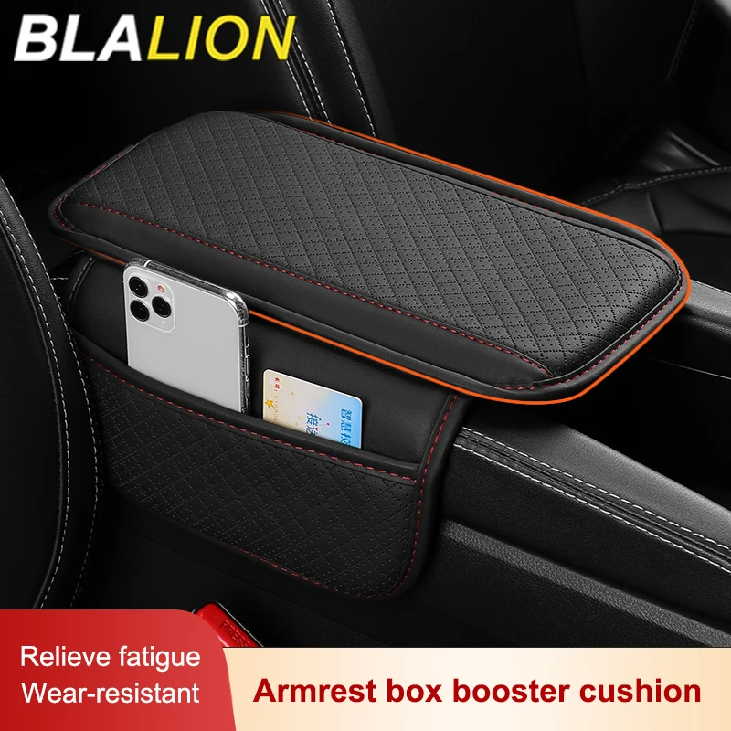 BLALION-Leather-Car-Armrest-Box-Pad-Memory-Foam-Center-Console-Arm-Rest ...