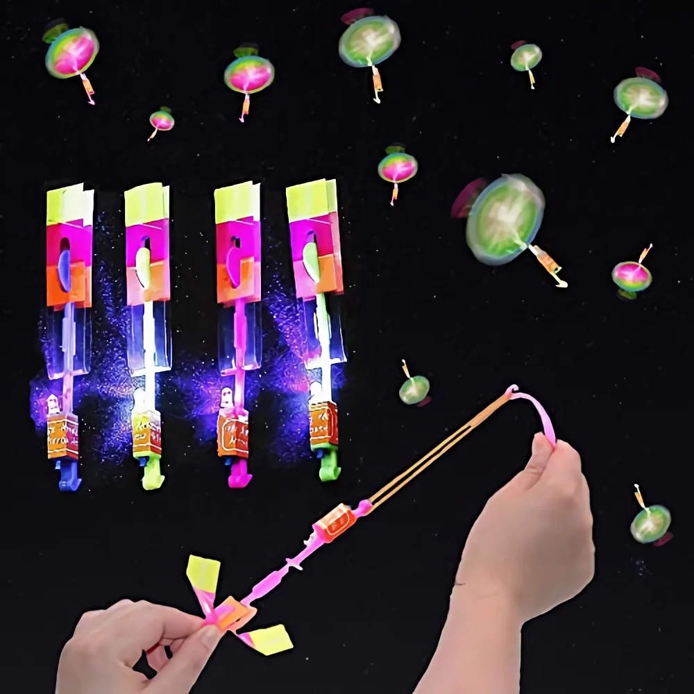1-100pcs-Amazing-Light-Toy-Arrow-Rocket-Helicopter-Flying-Toy-LED-Light ...