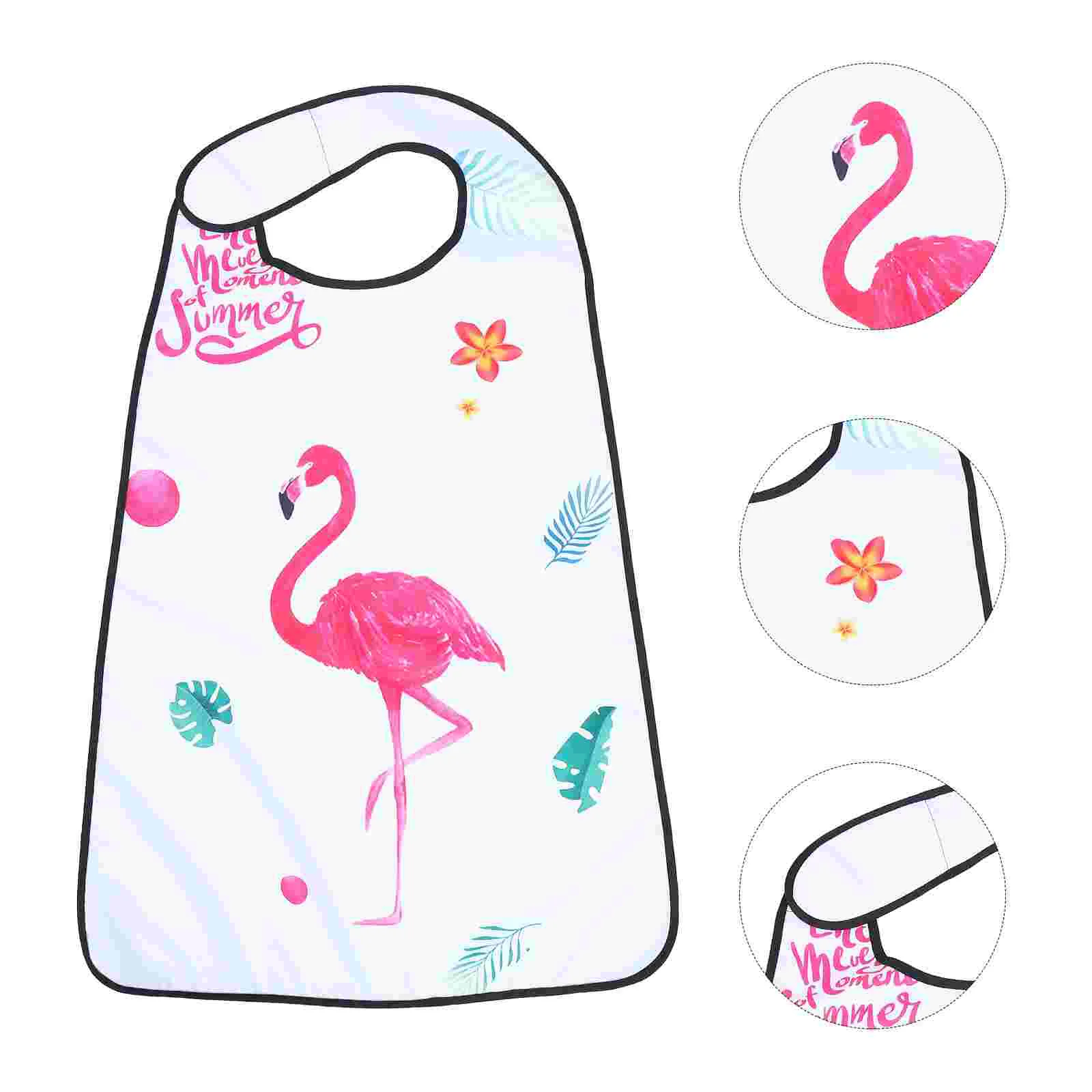 Adjustable Reusable Waterproof Adult Bib Large Covering Drool Guard Oil ...