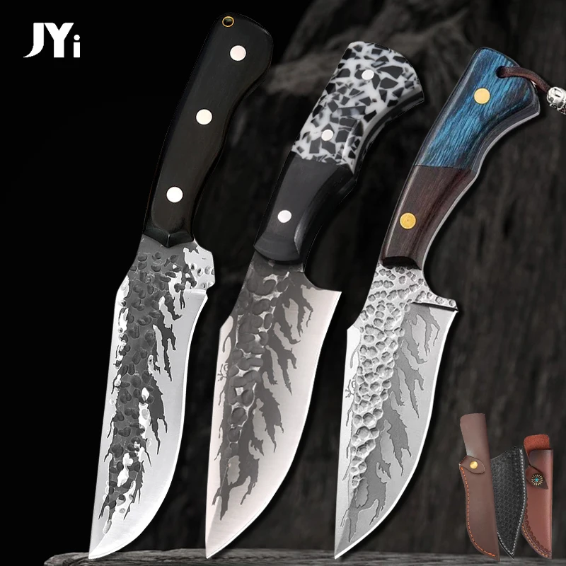 High-Carbon-Steel-Butcher-Knife-Chef-Boning-Meat-Cleaver-Camping ...